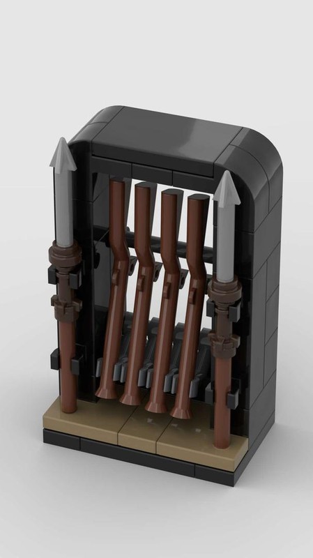 LEGO MOC Lego weapon rack 2 by itnael | Rebrickable - Build with LEGO