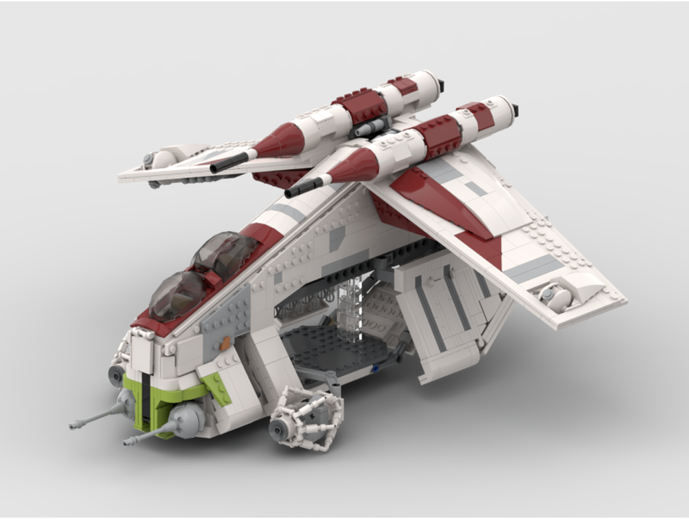 Lego Moc Laat Gunship Ep 2 Aotc By Thelegowolfpack Rebrickable