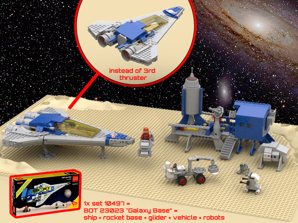 Lego Moc Galaxy Base Bot 23023 By Bummionterra Rebrickable Build With Lego 