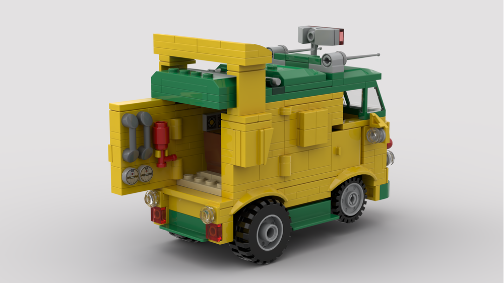 LEGO MOC TMNT Party Wagon by arturomoncadatorres | Rebrickable - Build ...