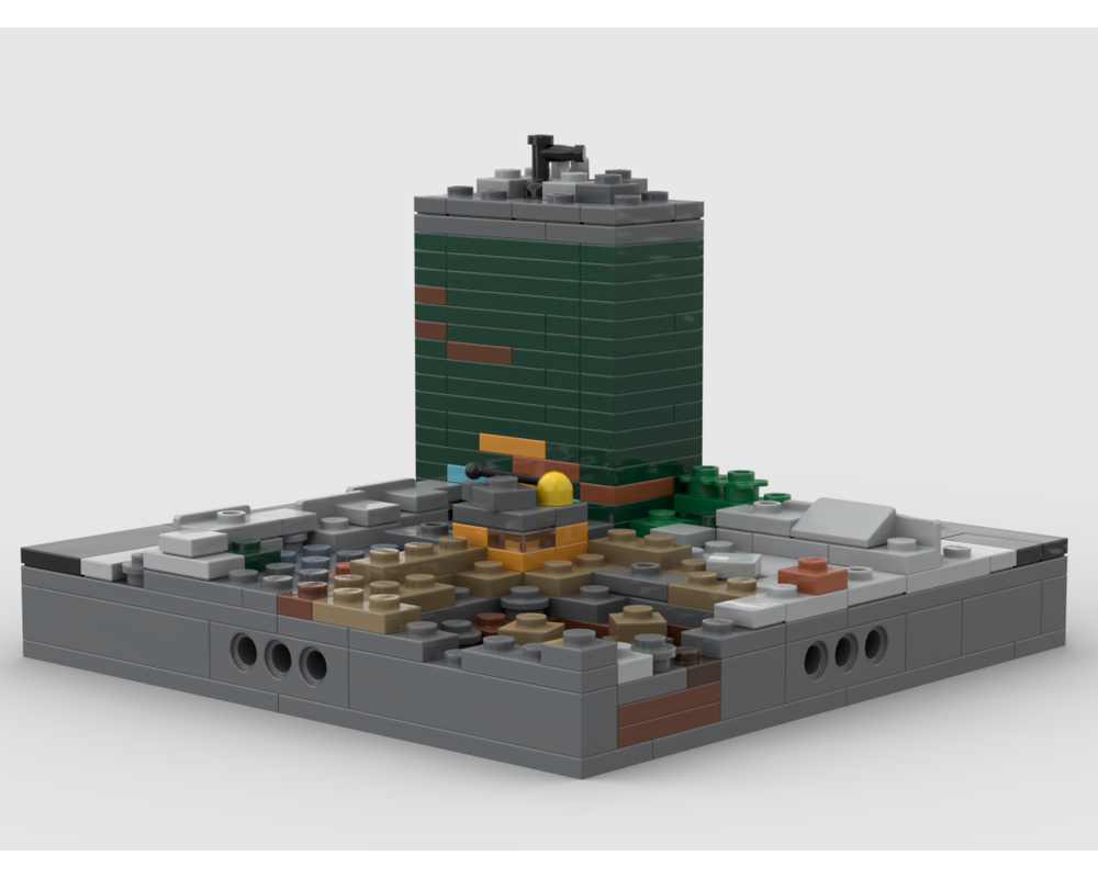 LEGO MOC Micropolis Demolition/Groundworks And Apartment Building. by ...