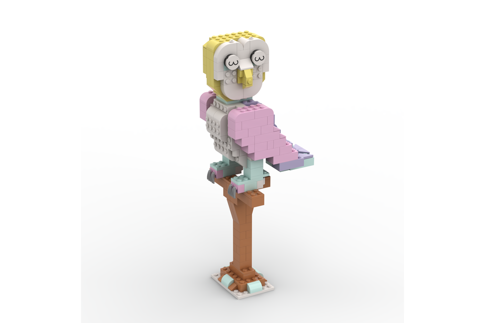 Lego Moc 11028 Barn Owl By Nequmodiva Rebrickable Build With Lego