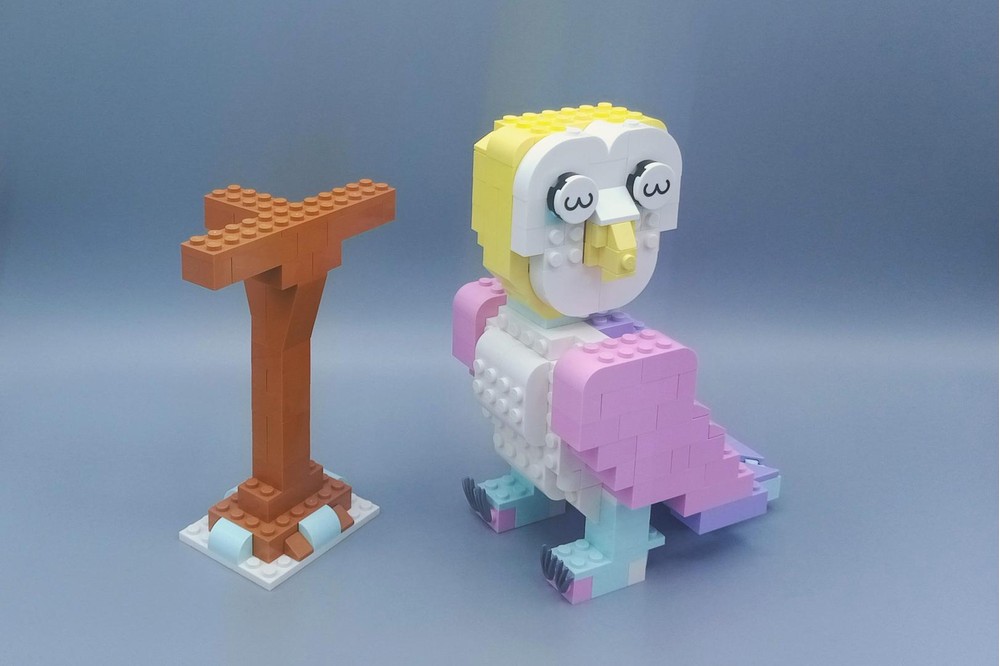 Lego Moc 11028 Barn Owl By Nequmodiva Rebrickable Build With Lego