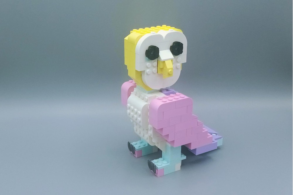 Lego Moc 11028 Barn Owl By Nequmodiva Rebrickable Build With Lego