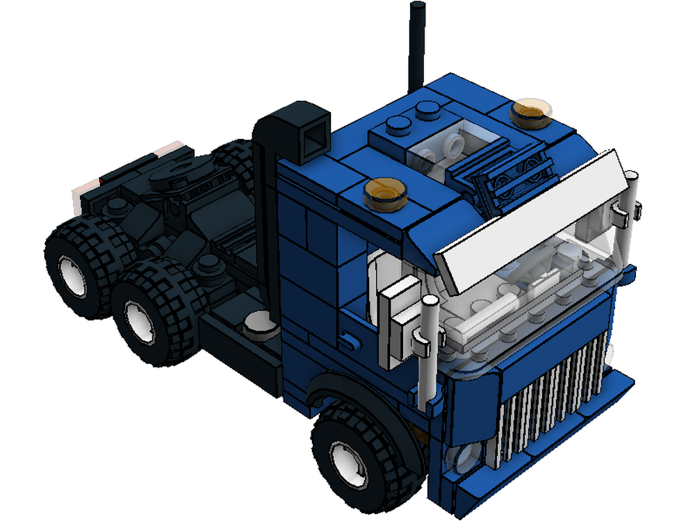 LEGO MOC Blue Truck by PfostenStudios1997 | Rebrickable - Build with LEGO