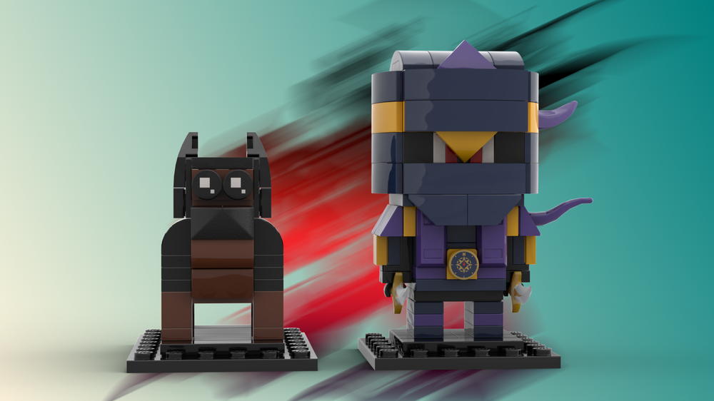 LEGO MOC Shadow & Interceptor (FFVI) Brickheadz by Headache ...
