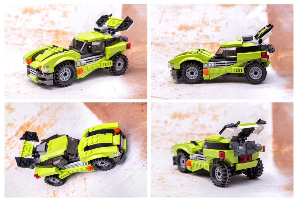 Lego Moc 31007 Rally Car By Keep On Bricking Rebrickable Build With