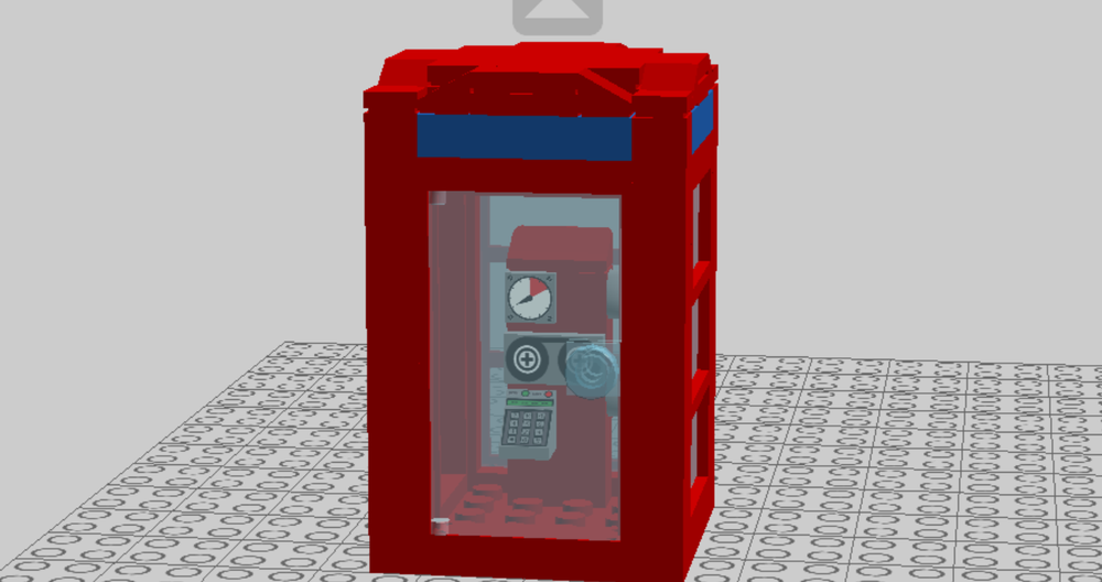 LEGO MOC English phone booth by customcarmaker | Rebrickable - Build ...