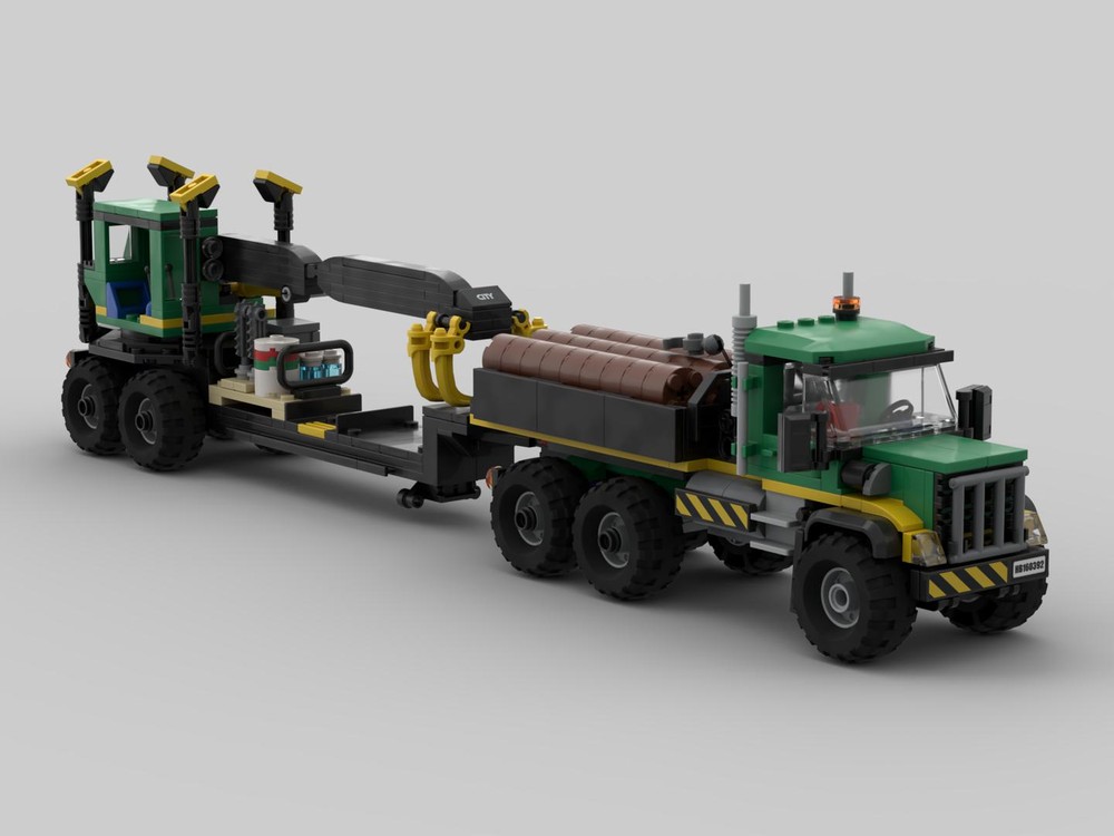 LEGO MOC Heavy Haul Logging Truck & Loader by HaulingBricks ...