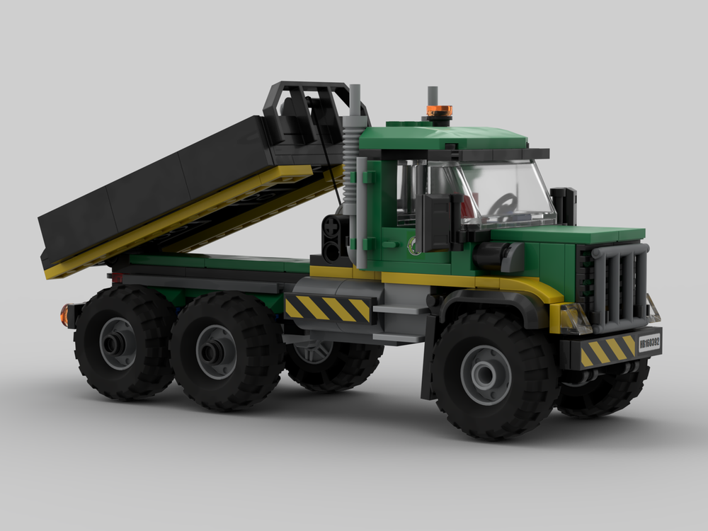 Lego Moc Heavy Haul Logging Truck And Loader By Haulingbricks