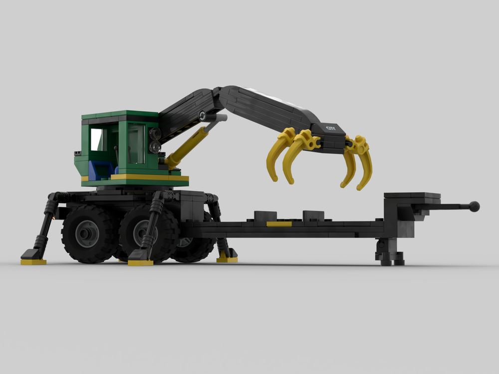 LEGO MOC Heavy Haul Logging Truck & Loader by HaulingBricks ...