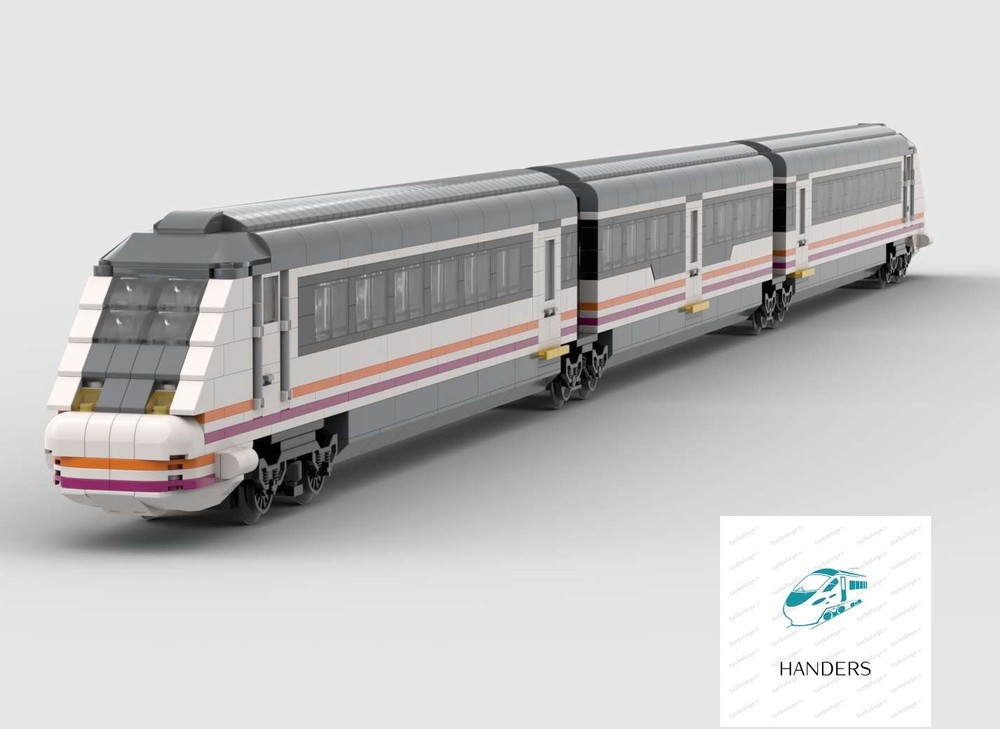 LEGO MOC Spanish 599 Class diesel Train by Handers | Rebrickable ...