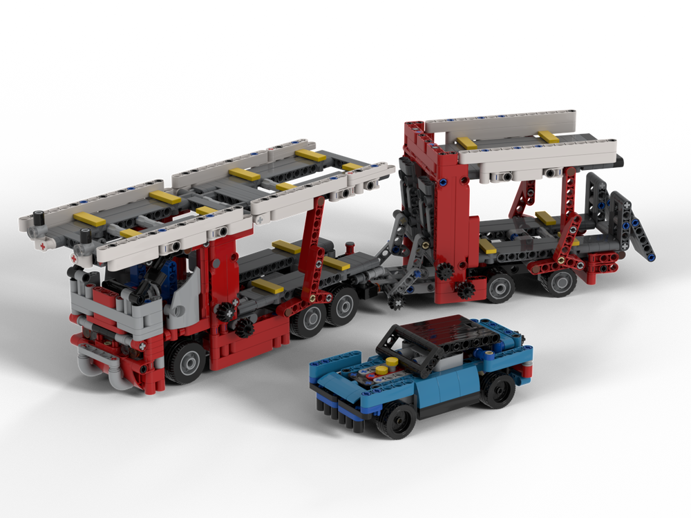 LEGO MOC 42098 Car transporter mini by msk6003 | Rebrickable - Build ...