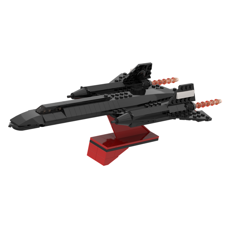 LEGO MOC Sr-71 Blackbird 1:110 Scale Fixed by redsox1dude | Rebrickable ...