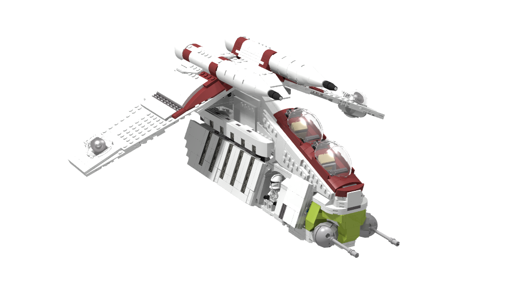 LEGO MOC Republic Gunship (LAAT/i) by Tiggerljc | Rebrickable - Build ...