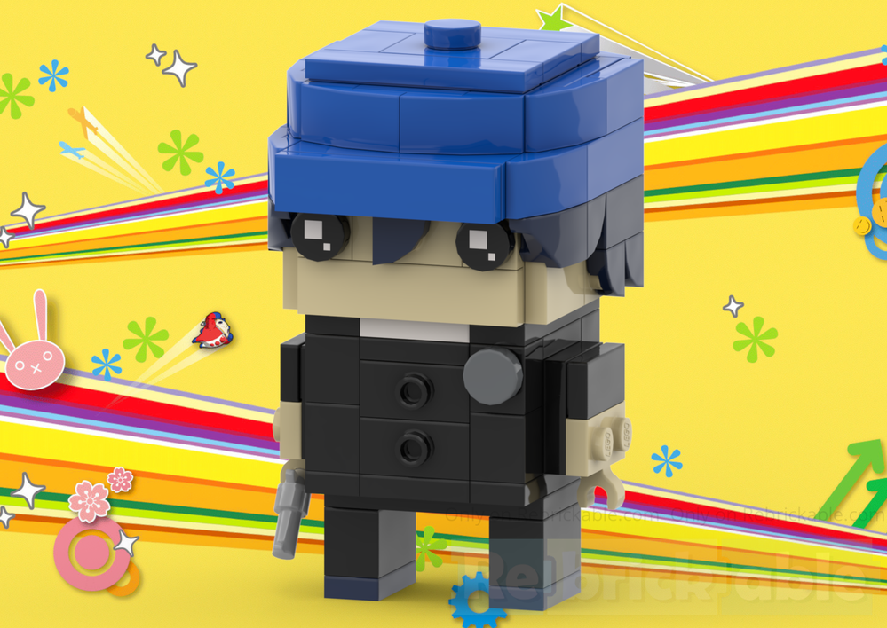 LEGO MOC Persona 4 Naoto Shirogane BrickHead by goldengamer72 ...