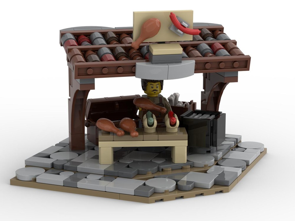 LEGO MOC Medieval Meat Stand by mrpiper | Rebrickable - Build with LEGO