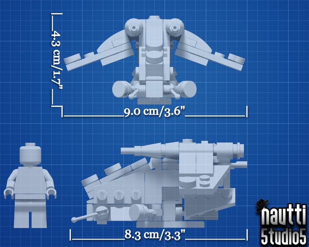 LEGO MOC Low Altitude Assault Transport, LAAT (Mini Series) by hautti5 ...