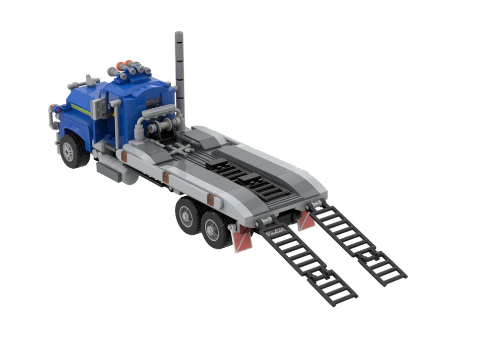 LEGO MOC Mack R Series Car-Carrier Truck - Blue/Lime by Brick.Mocman ...