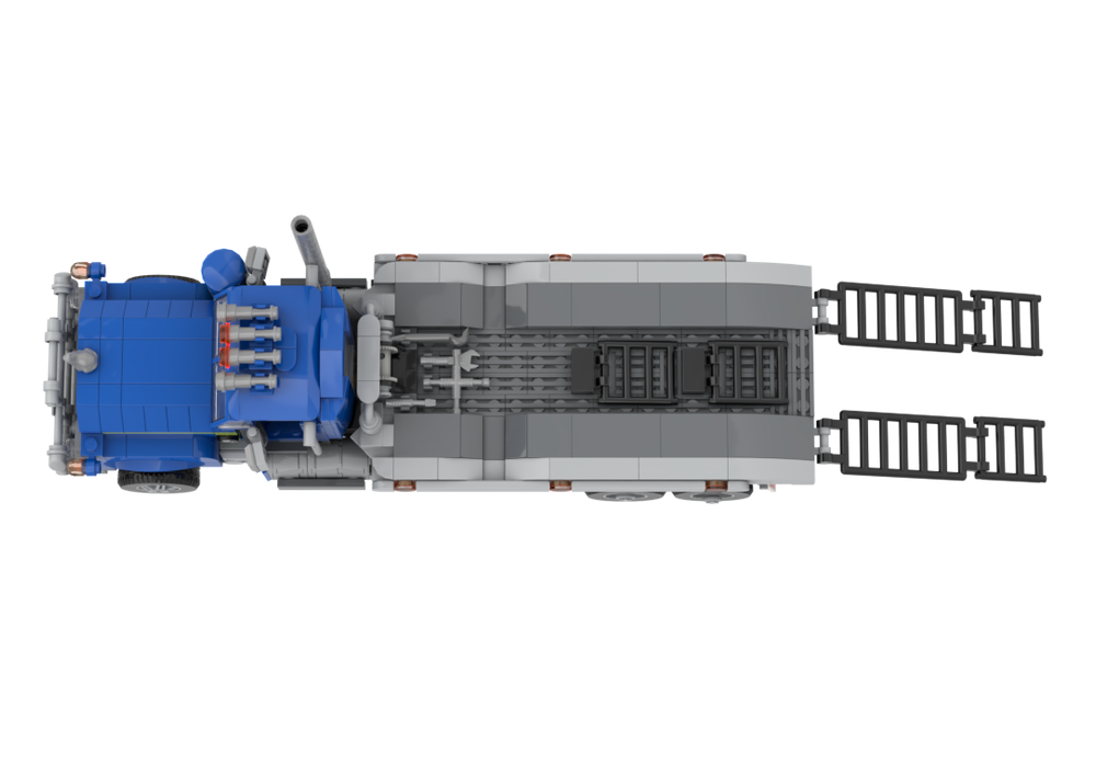 LEGO MOC Mack R Series Car-Carrier Truck - Blue/Lime by Brick.Mocman ...