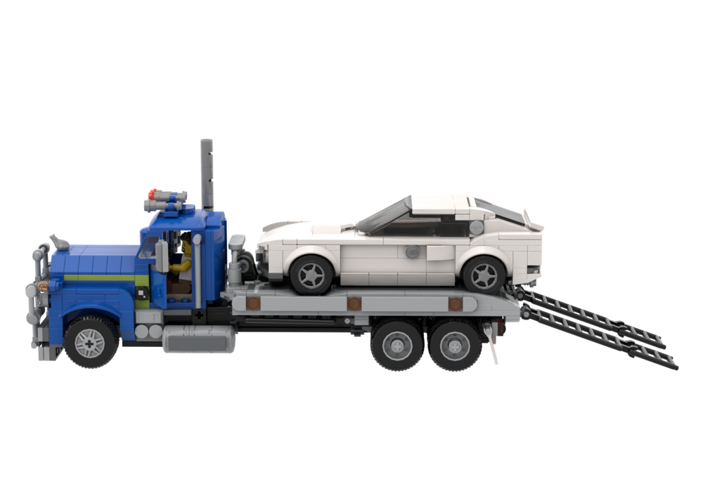 LEGO MOC Mack R Series Car-Carrier Truck - Blue/Lime by Brick.Mocman ...