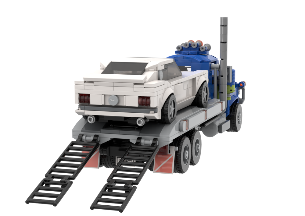 LEGO MOC Mack R Series Car-Carrier Truck - Blue/Lime by Brick.Mocman ...