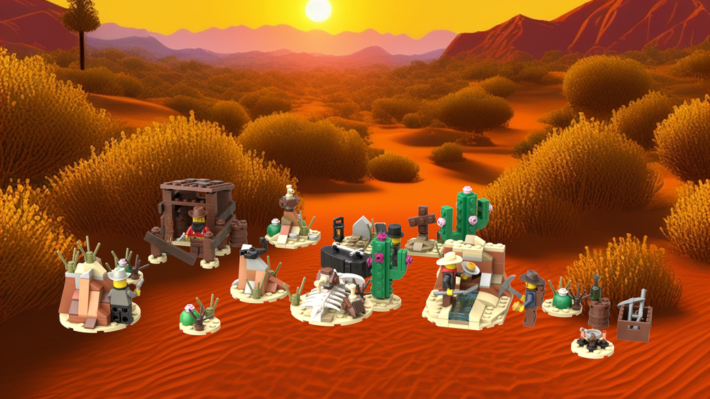 LEGO MOC Advent Calendar - Wild West Theme by Curraheetom | Rebrickable ...