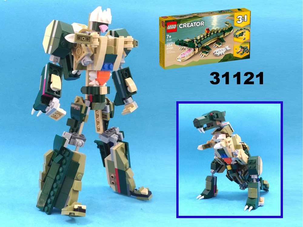 LEGO MOC Transformer King Grimlock/Dinosaur from LEGO Creator set 31121 ...