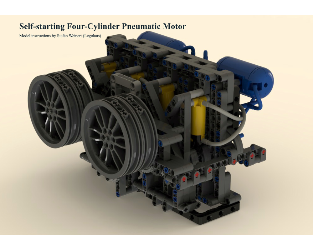 LEGO MOC Self-starting four-cylinder pneumatic motor by legolaus ...