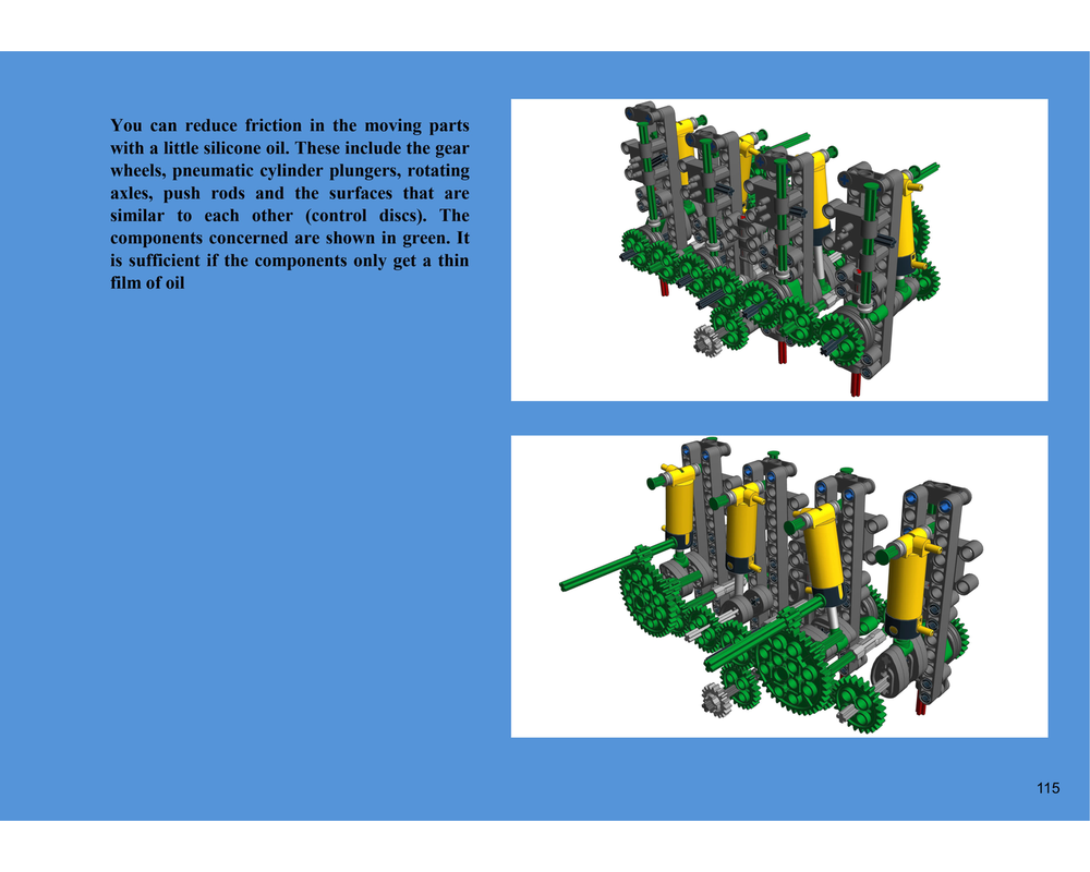 LEGO MOC Self-starting four-cylinder pneumatic motor by legolaus ...