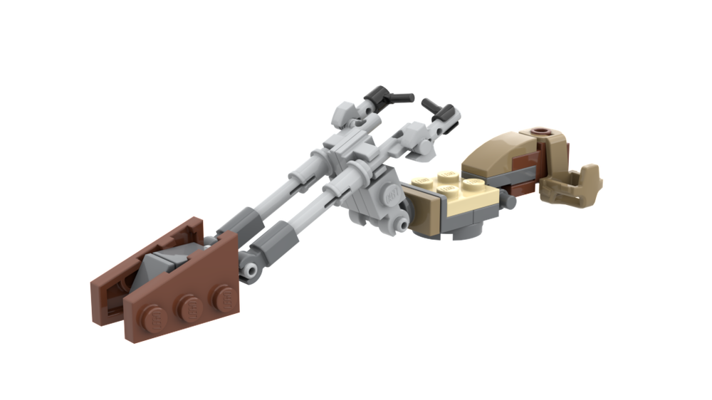 LEGO MOC Mando's Speeder Bike by BrickForge | Rebrickable - Build with LEGO