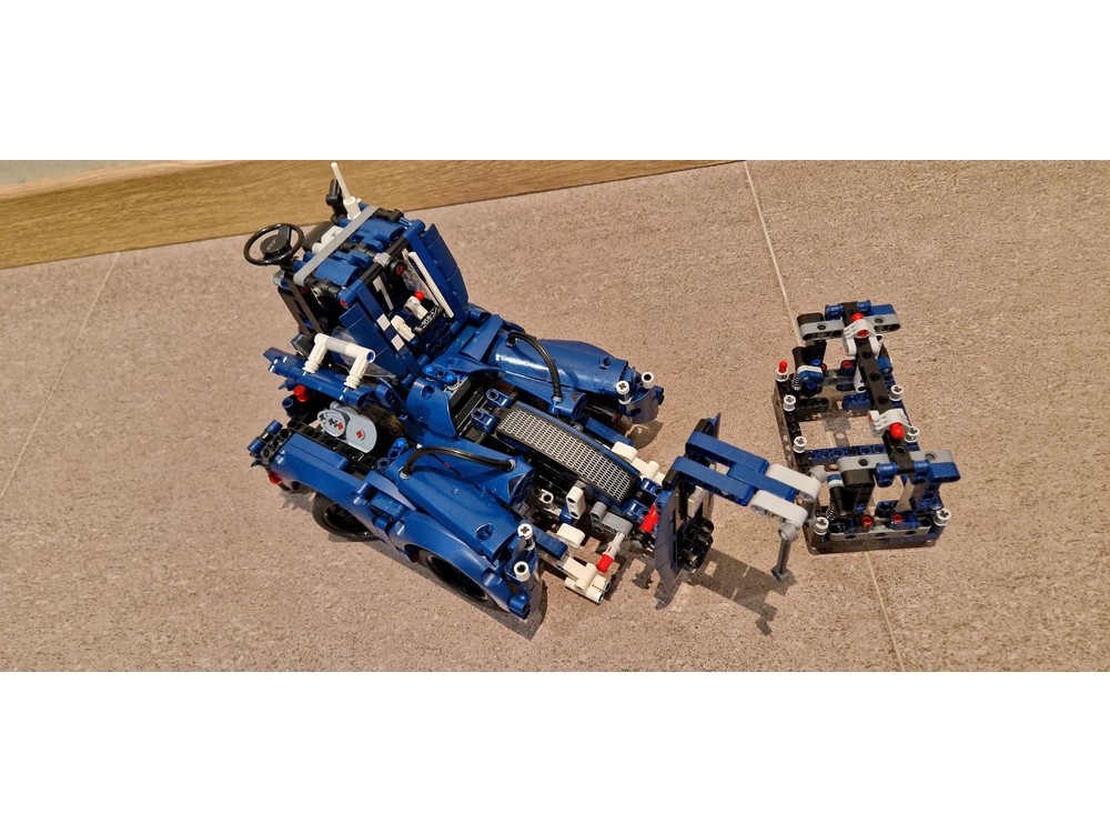 Lego Moc 42154 Model B Reach Stacker By Iwogla Rebrickable Build