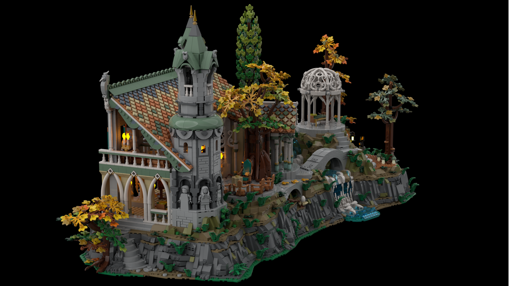 Lego Moc Rivendell Base Upgrade Version 01 By Metz Rebrickable