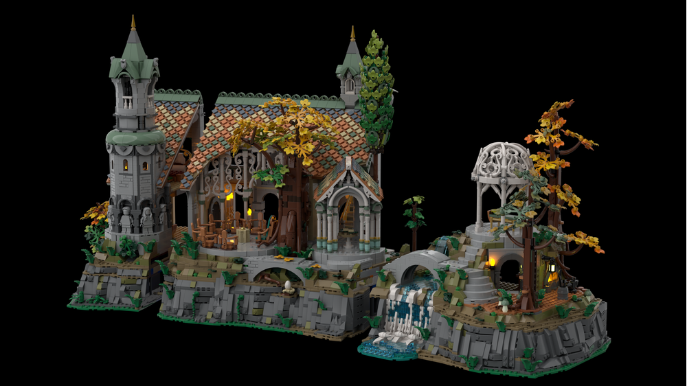 Lego Moc Rivendell Base Upgrade Version 01 By Metz Rebrickable