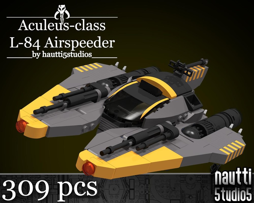 LEGO MOC Aculeus-class L-84 Airspeeder by hautti5 | Rebrickable - Build ...