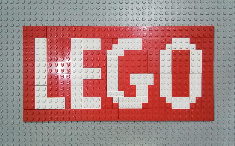 LEGO MOC Simplified LEGO Logo by Jimboblimb | Rebrickable - Build with LEGO