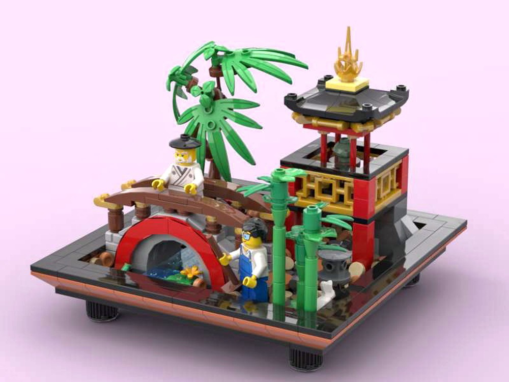 Lego Moc Zen Garden By Ad000 Rebrickable Build With Lego