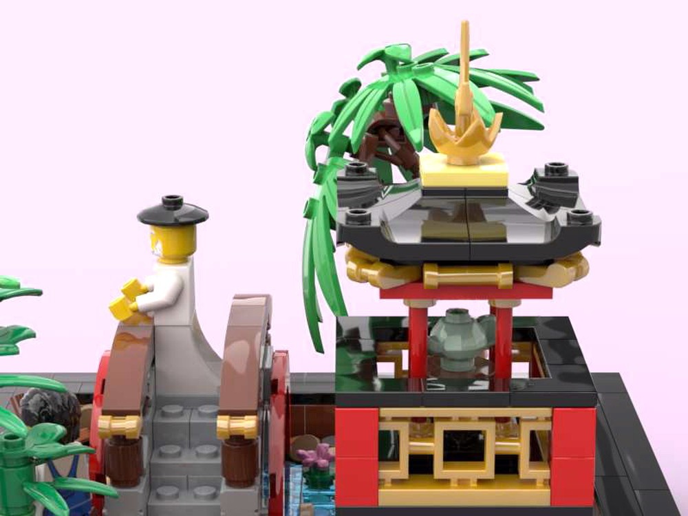 Lego Moc Zen Garden By Ad000 Rebrickable Build With Lego