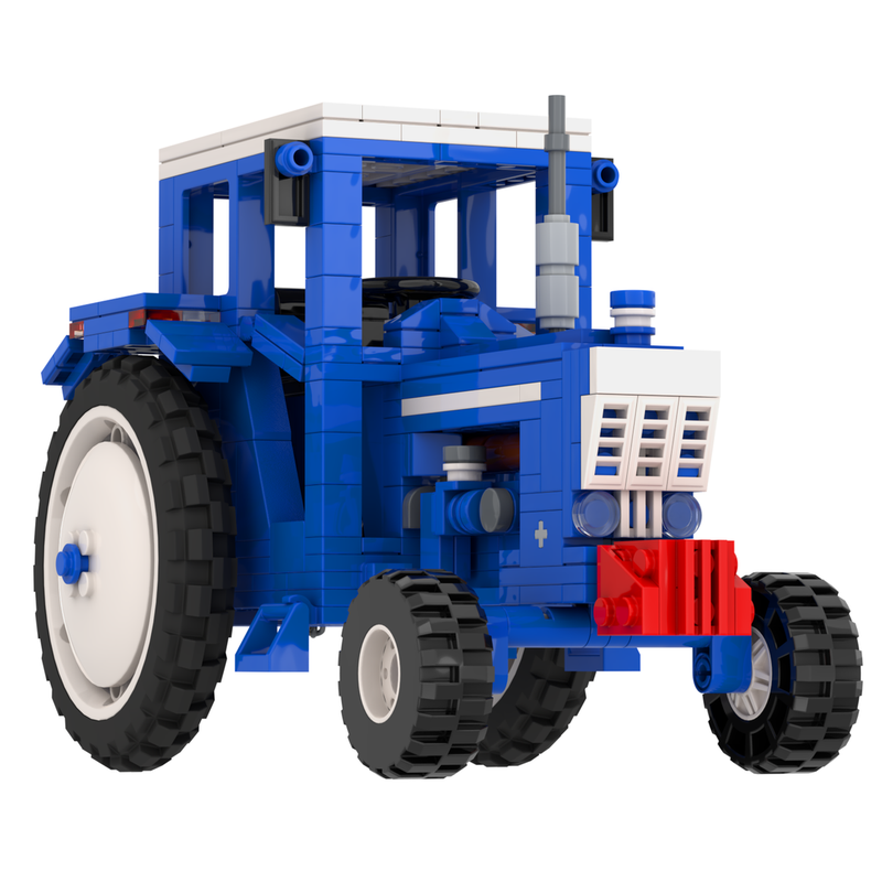 LEGO MOC Ford 5000 Tractor by Creable | Rebrickable - Build with LEGO