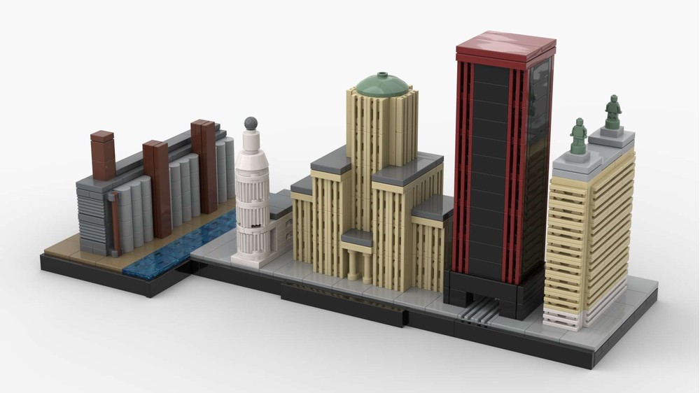 Lego Moc Buffalo Skyline By Greattobegary Rebrickable Build With Lego