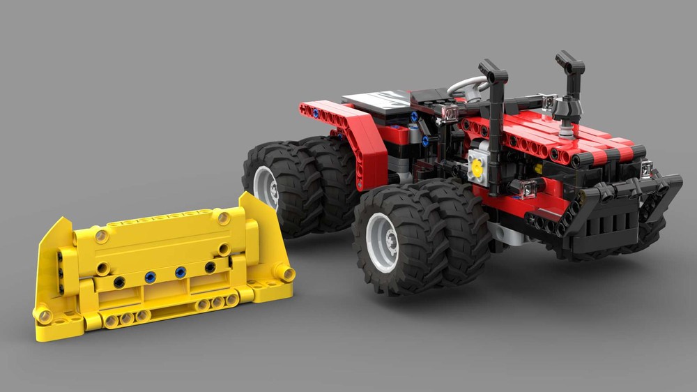 LEGO MOC Mini 4WD Articulating Tractor with Blade by TechnicModlr ...