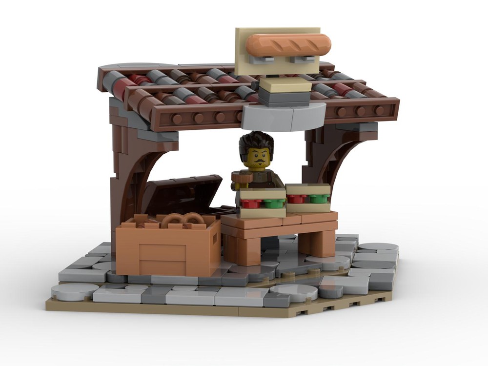 LEGO MOC Medieval Bread Stand by mrpiper | Rebrickable - Build with LEGO