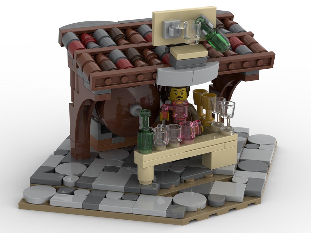 LEGO MOC Medieval Drink Stand by mrpiper | Rebrickable - Build with LEGO