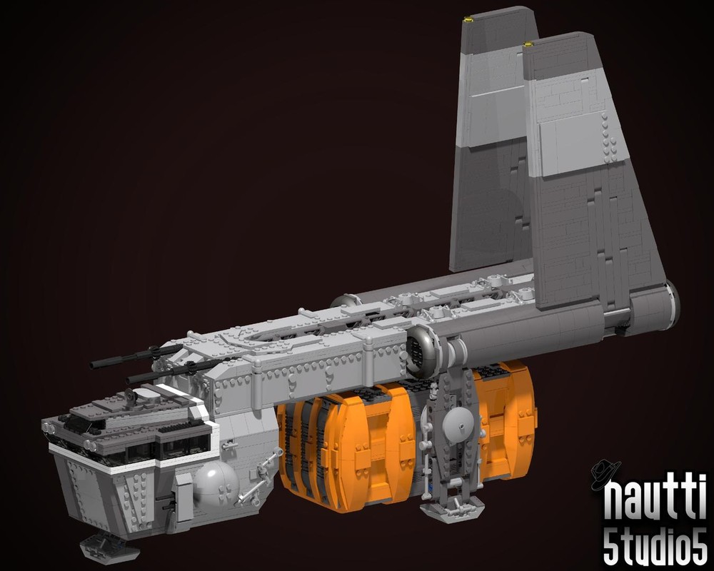 Lego Moc Low Altitude Cargo Carrier By Hautti5 Rebrickable Build