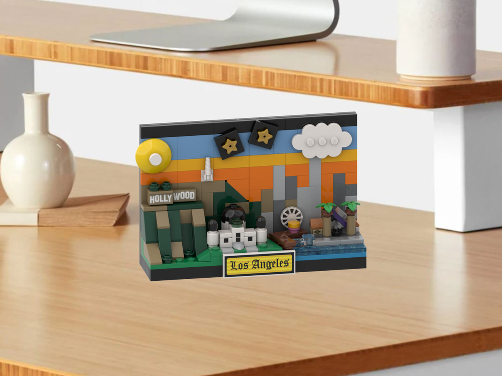 LEGO MOC Los Angeles Postcard by SaiBrickShop | Rebrickable - Build ...