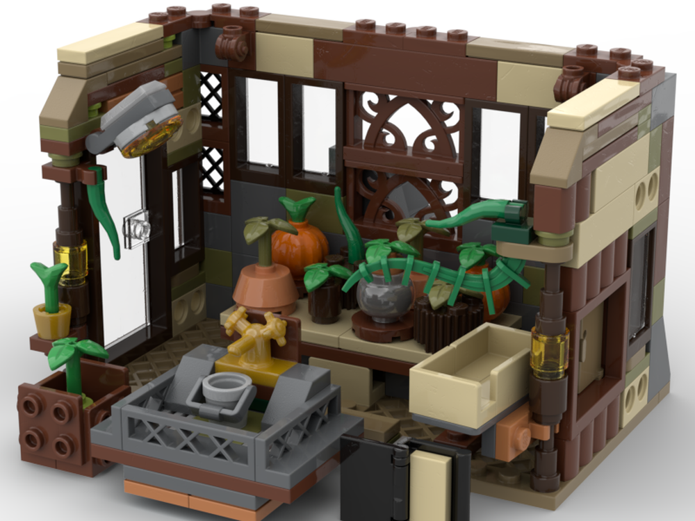Lego Moc Hp Modular Herbology Class Greenhouse 12 By Gobsmack