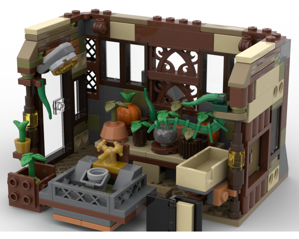 Lego Moc Hp Modular Herbology Class Greenhouse 12 By Gobsmack