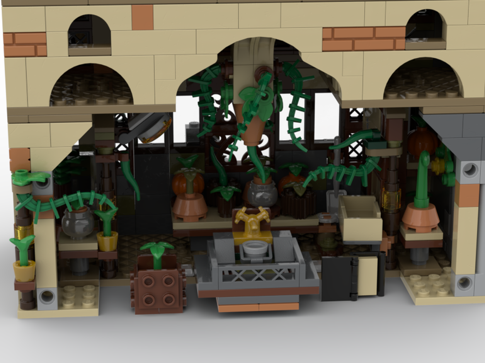 Lego Moc Hp Modular Greenhouse Roof And Extension Greenhouse 22 By