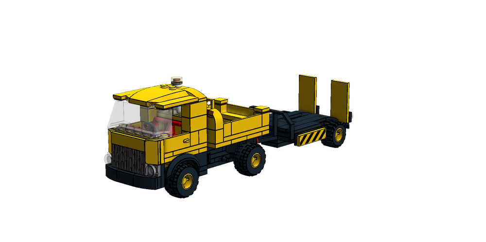 LEGO MOC Yellow Truck with Lowloader by PfostenStudios1997 ...