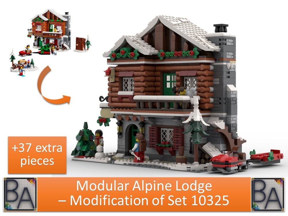 LEGO MOC Modular Alpine Lodge - Modification of Set 10325 by Brick ...